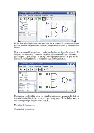 Logisim tutorial | PDF