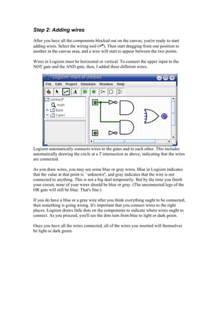 Logisim tutorial | PDF
