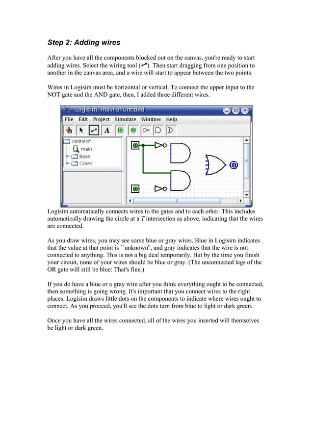 Logisim tutorial | PDF
