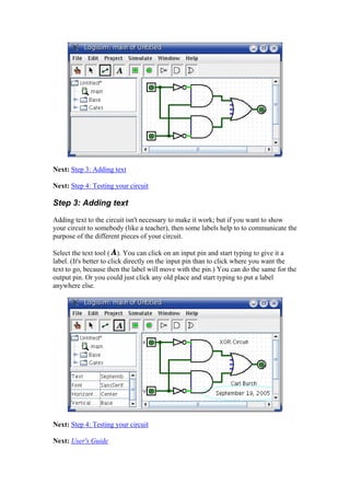 Logisim tutorial | PDF