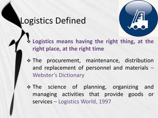 Logistic | PPTX