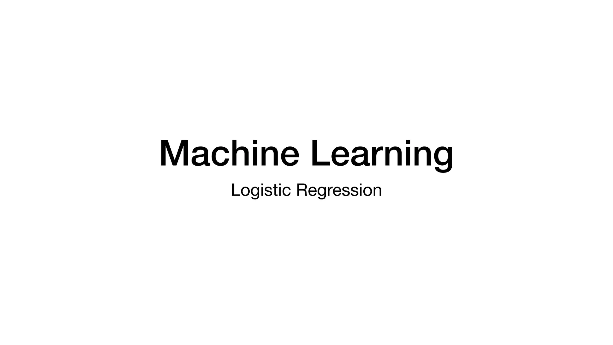 Logistic regression | PPT