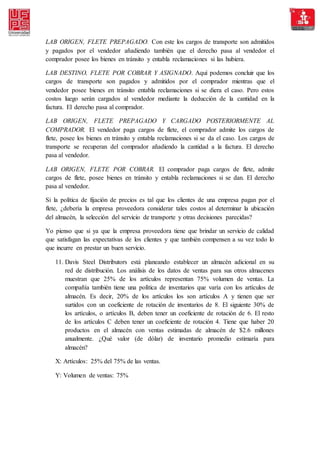 Logistica y cadena de suministro. | DOCX