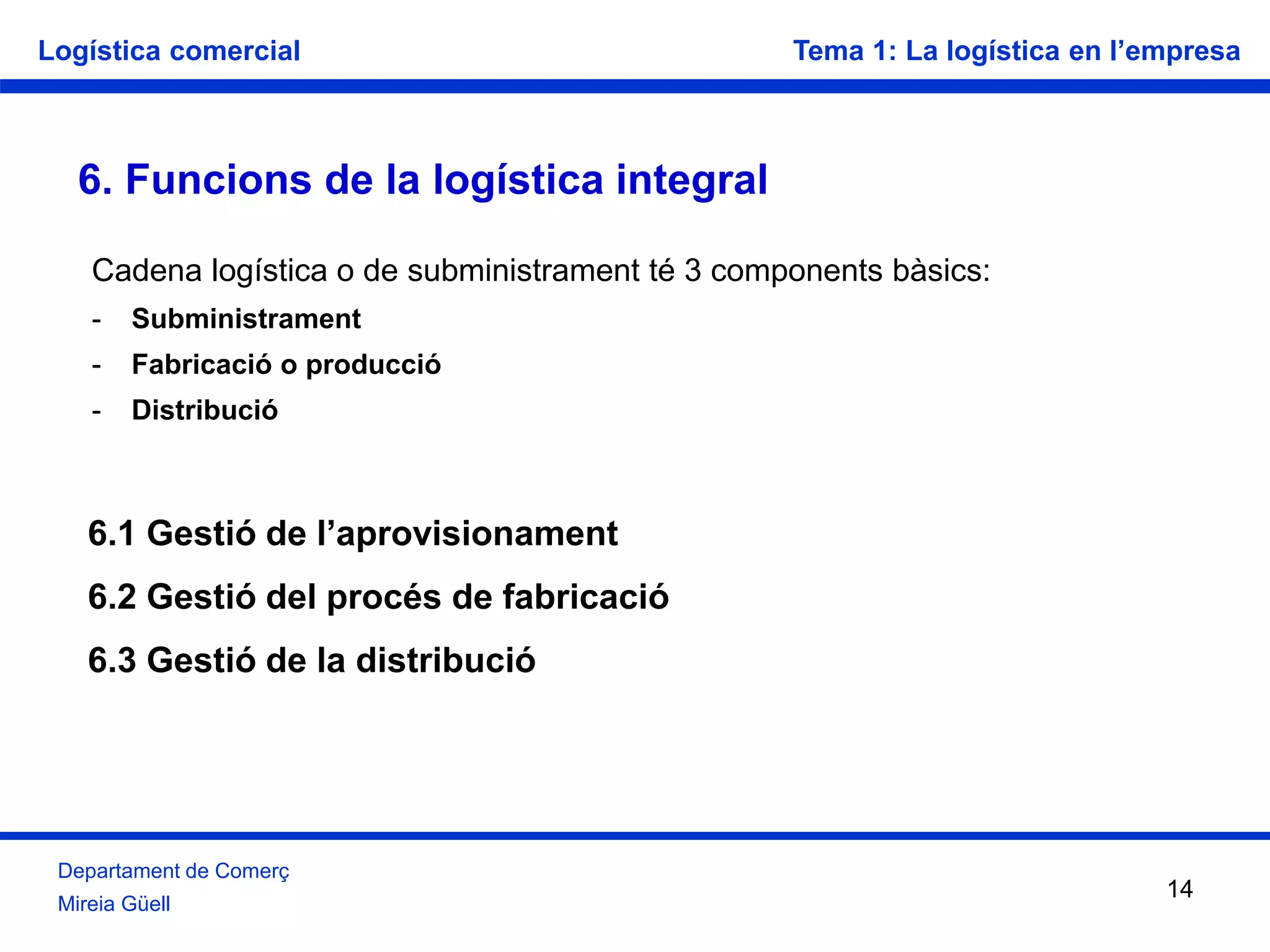 Logistica comercial | PPTX