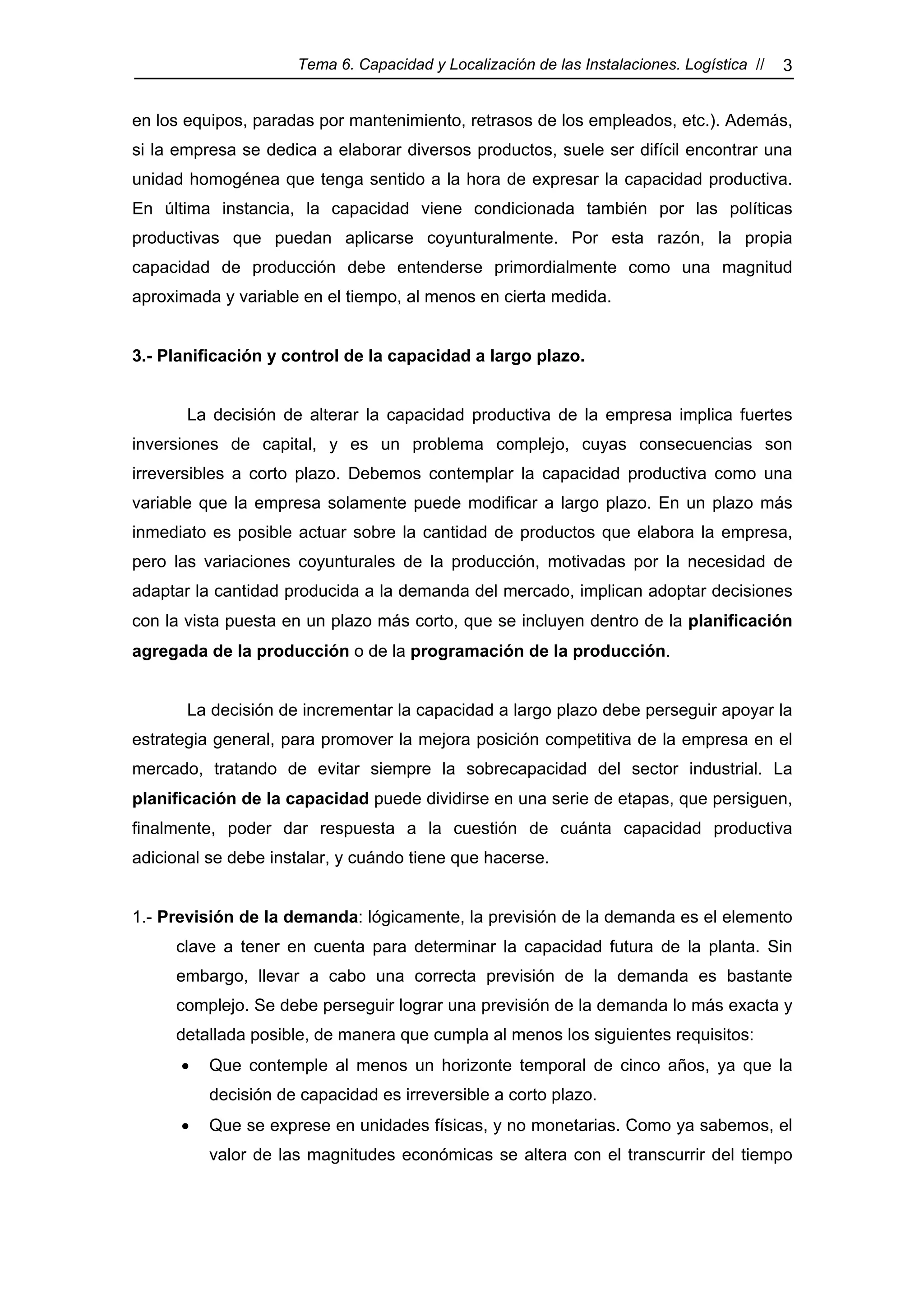 Logística Capacidad y Localización de Instalaciones | PDF