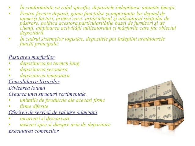 Logistica de depozitare si rolul acesteia in satisfacerea clientilor