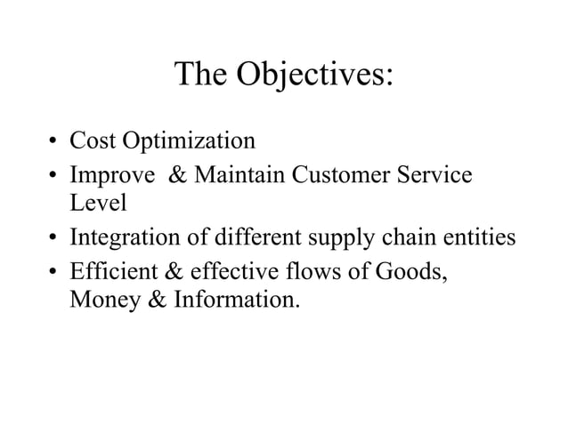 Logistical Cost Optimization Through Application Of Ptp Model | PPT