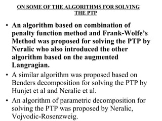 Logistical Cost Optimization Through Application Of Ptp Model | PPT