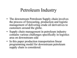 Logistical Cost Optimization Through Application Of Ptp Model | PPT