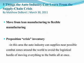 Logistic and supply chain management | PPTX