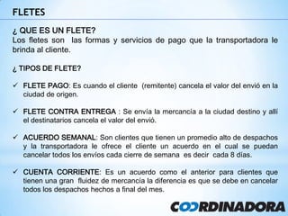 Logistica terrestre | PPTX