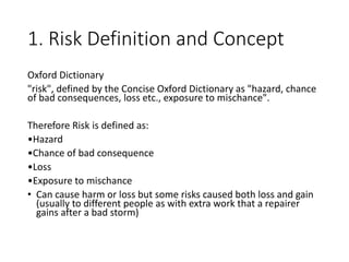 Logistic insurance ch1 risk concept | PPTX | Business | Business and ...