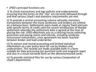 Logistic insurance ch8 lloyds of london | PPTX | Motor Insurance ...