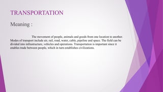 Transportation | PPTX