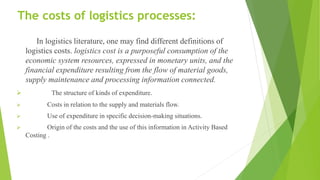 Logistic management PPT | PPT
