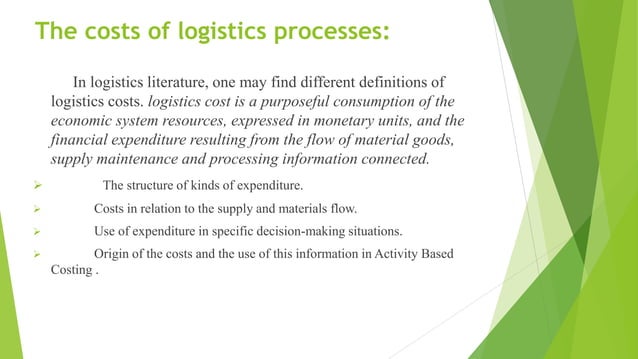 Logistic management PPT | PPT