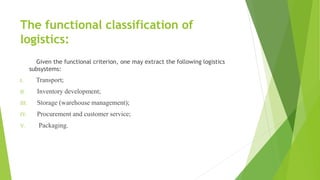 Logistic management PPT | PPT