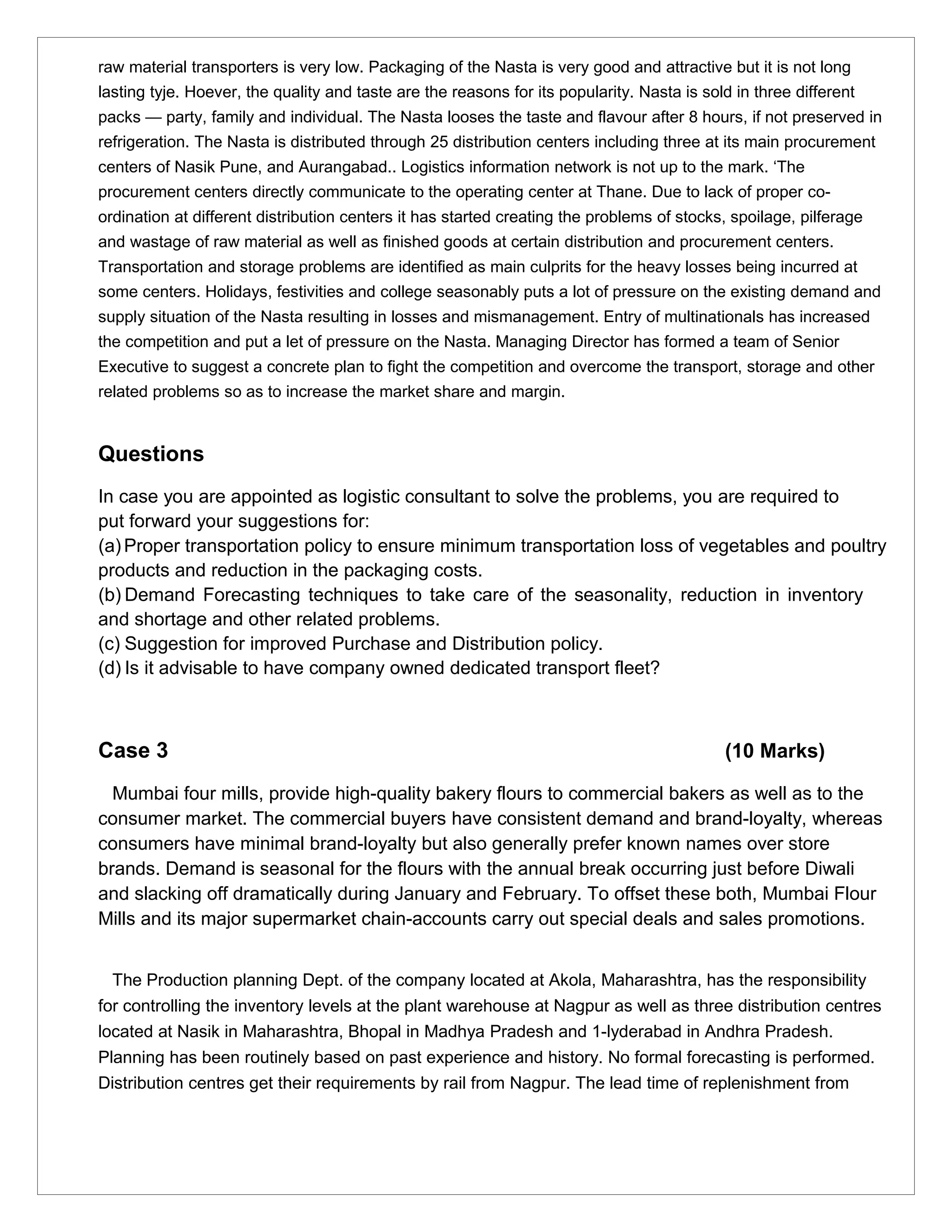 Logistic management | PDF