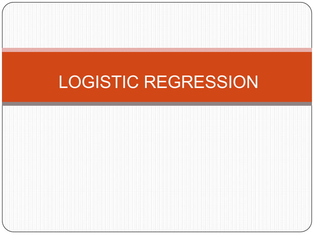 logisticregression-120102011227-phpapp01.pptx
