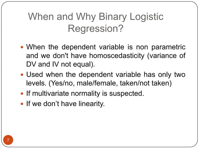 Logistic regression | PPTX | Technology & Computing
