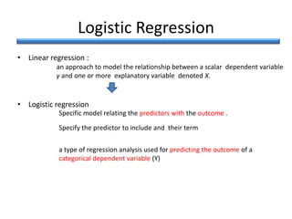 Logistic regression | PPT