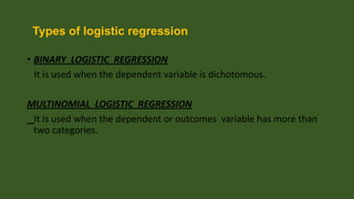 Logistic regression | PPTX