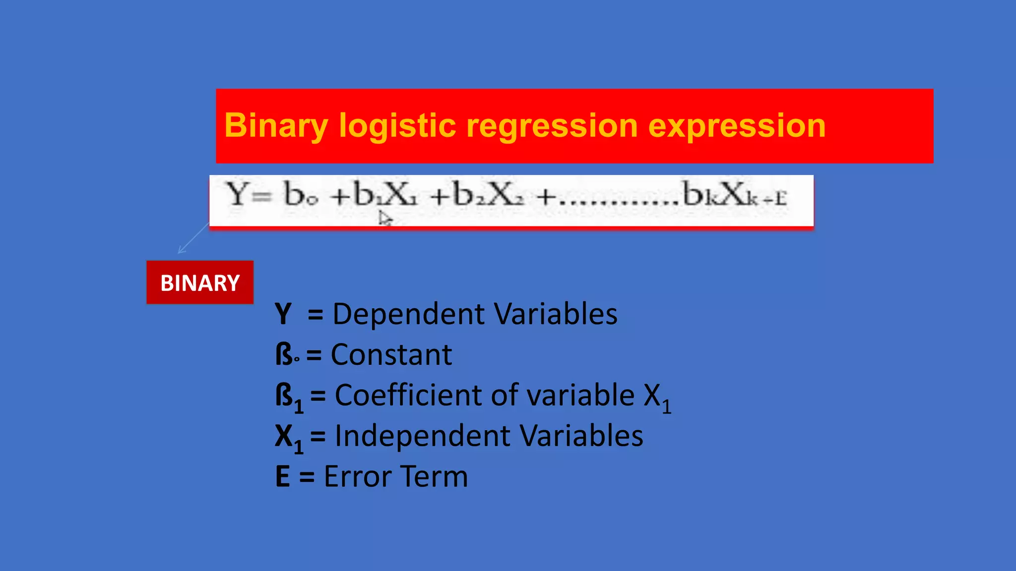 Logistic regression | PPTX