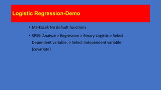 Logistic regression | PPTX