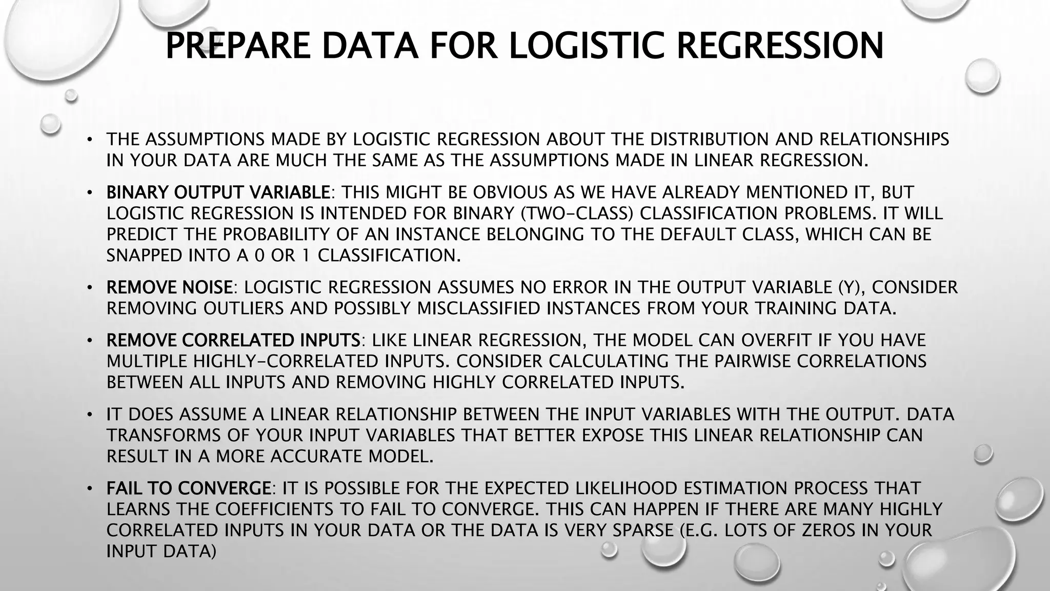 Logistic regression | PPTX