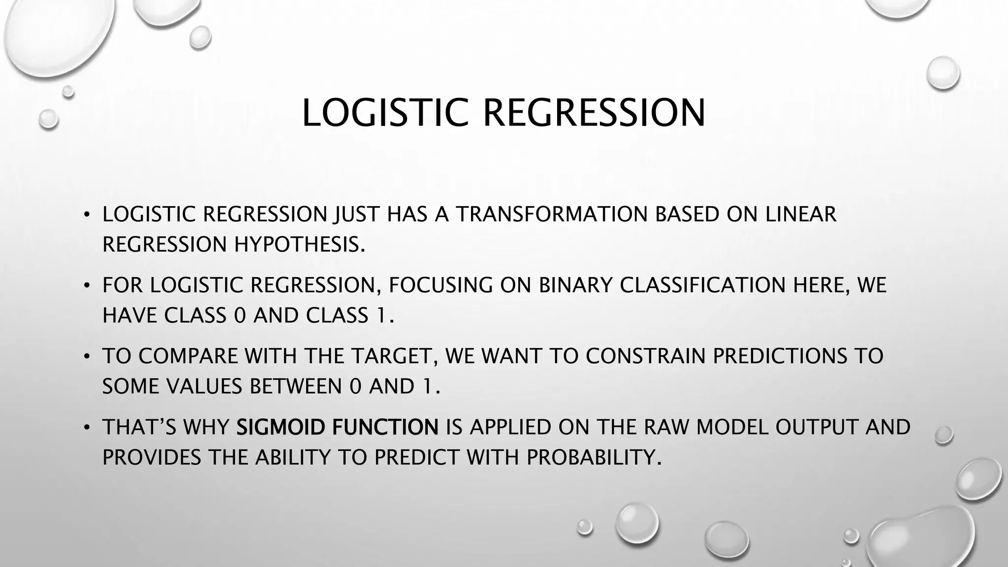 Logistic regression | PPTX