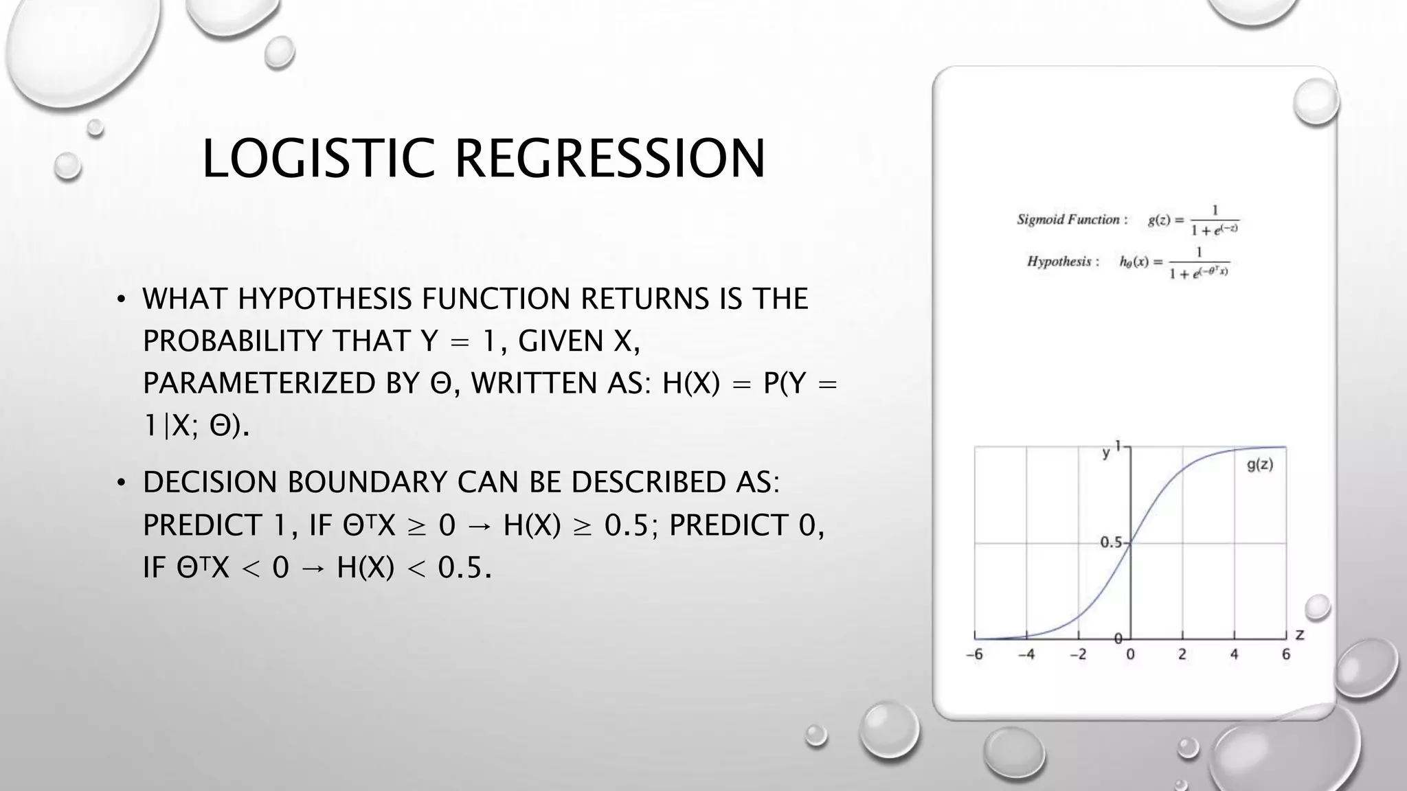 Logistic regression | PPTX