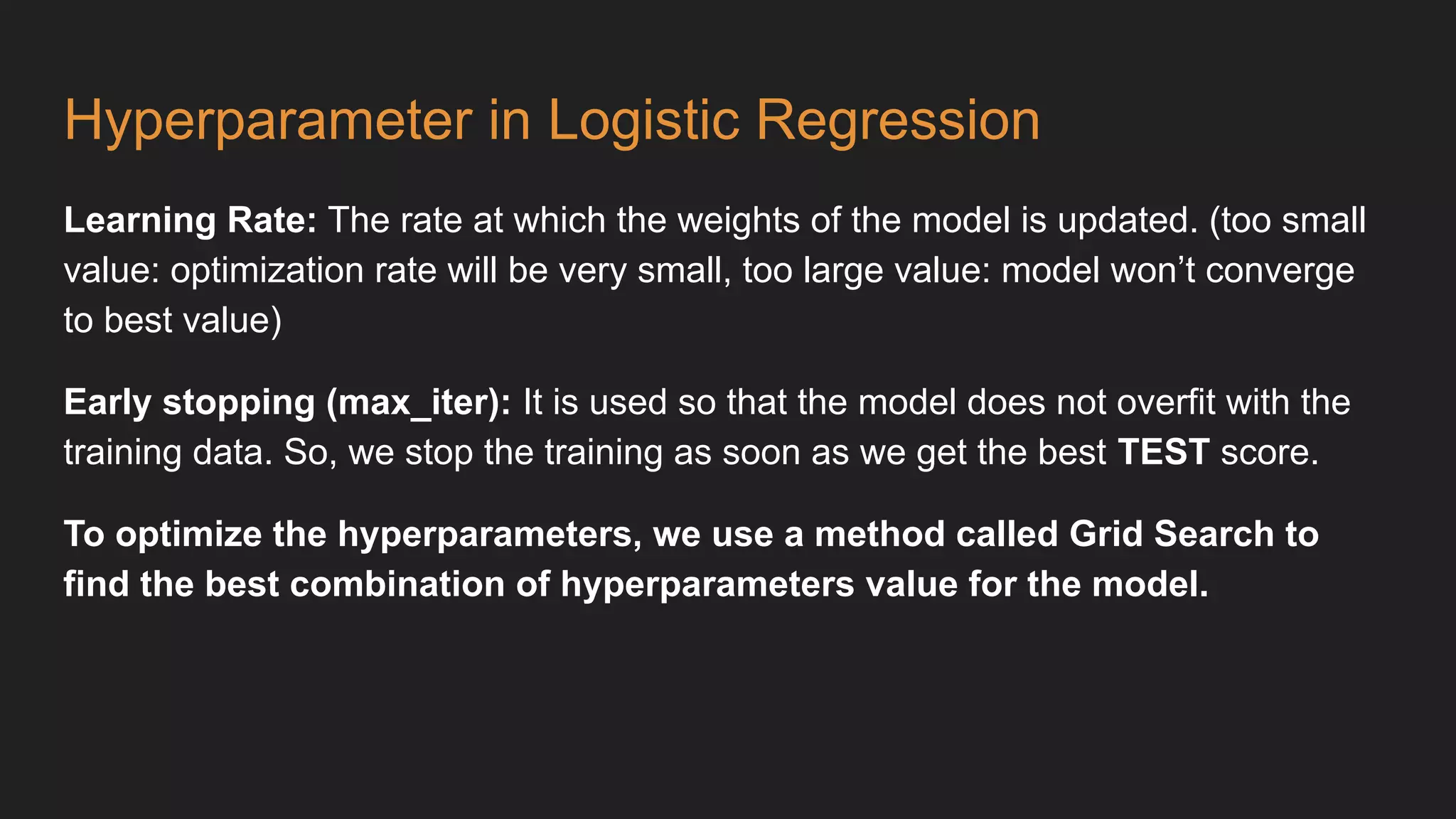 Logistic regression : Use Case | Background | Advantages | Disadvantages | PDF