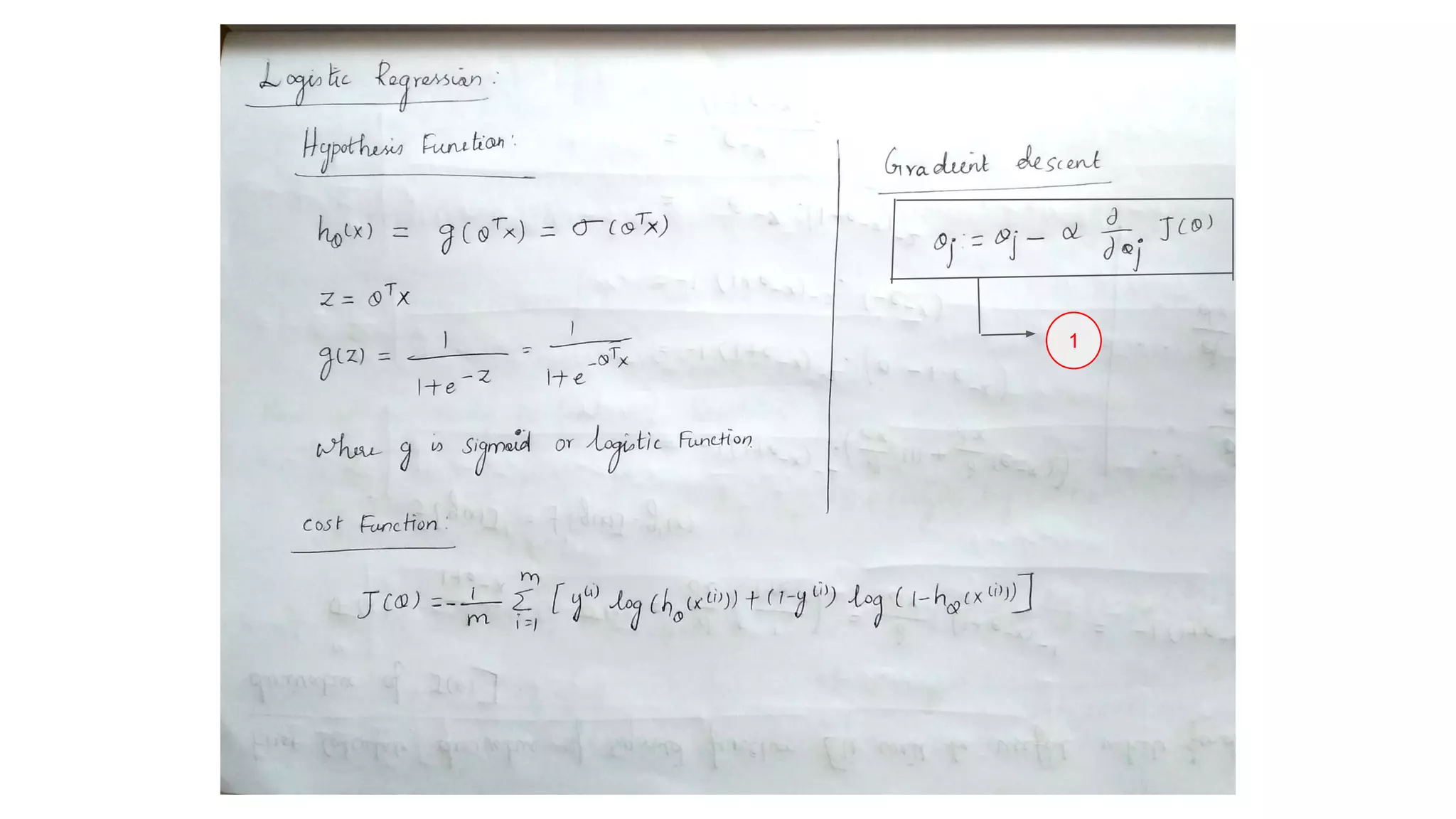 Gradient Descent For Logistic Regression Ppt