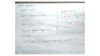 Gradient Descent For Logistic regression | PDF