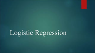 Logistic Regression.ppt | Technology & Computing