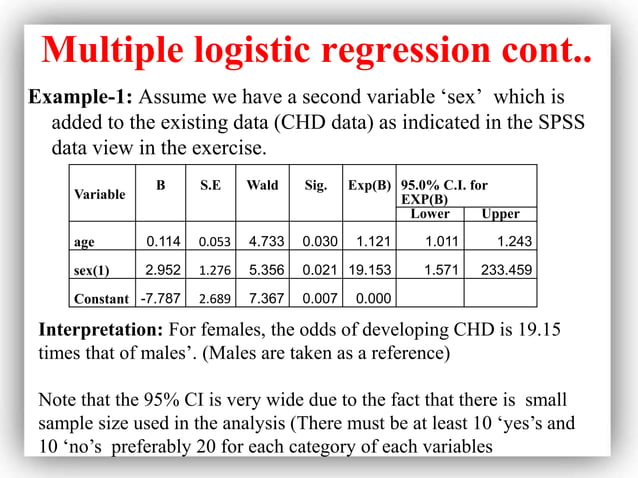 Logistic Regression.ppt | Science