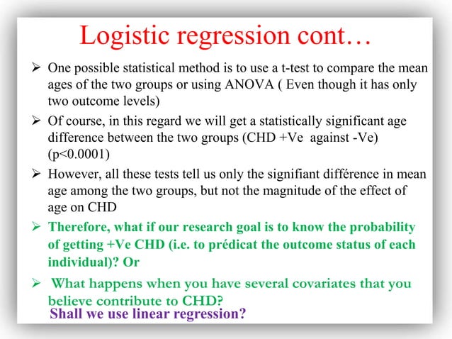 Logistic Regression.ppt | Science