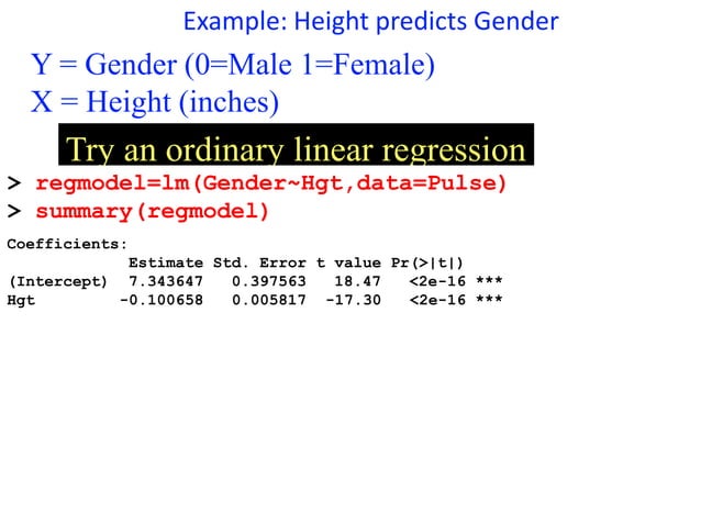 Unconditional Binary Logisticregressionppt 