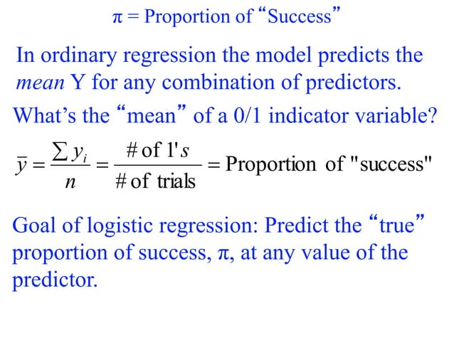 Unconditional Binary Logisticregressionppt
