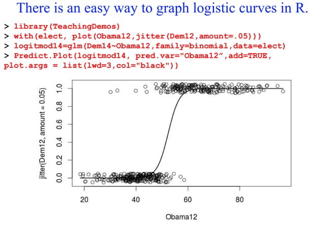 logistic regression ...