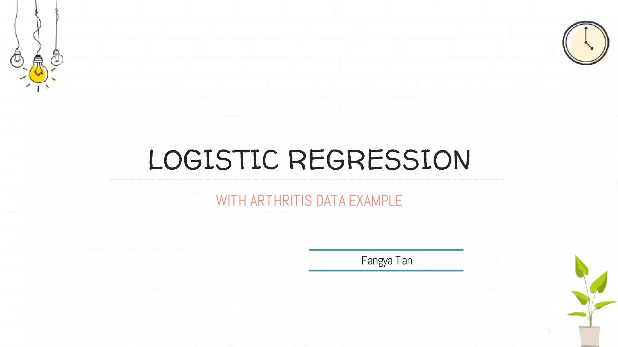 Logistic regression | PPT