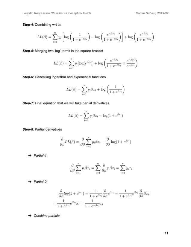Logistic Regression Classifier - Conceptual Guide | PDF