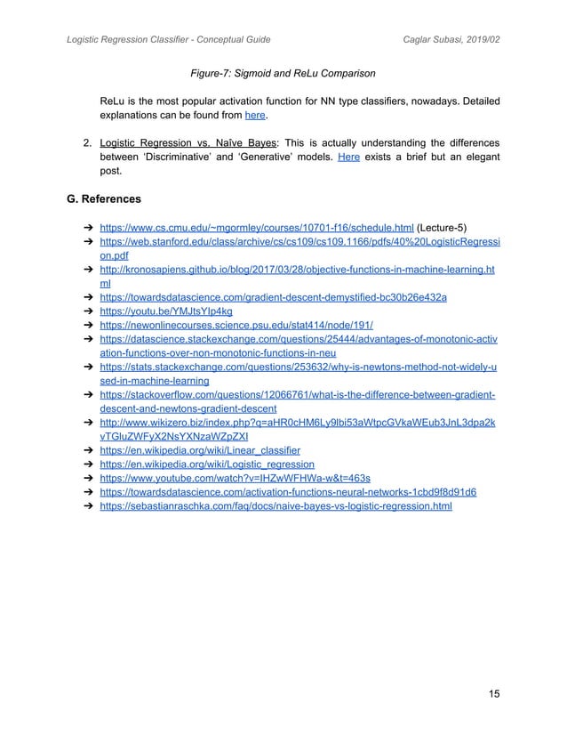 Logistic Regression Classifier - Conceptual Guide | PDF