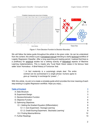 Logistic Regression Classifier - Conceptual Guide | PDF