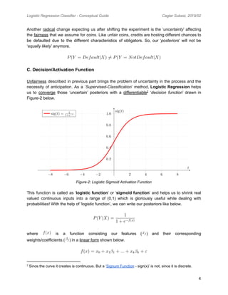 Logistic Regression Classifier - Conceptual Guide | PDF