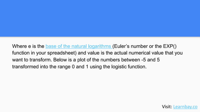 Logistic regression, machine learning algorithms | PPT | Free download
