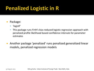 Logistic regression with low event rate (rare events) | PPT