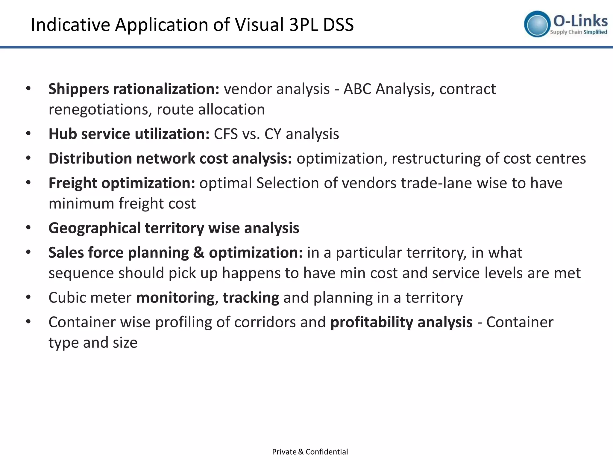 Logistic route rationalization and optimization | PPT