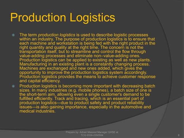 Logistics | PPT