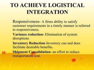 Logistics | PPT